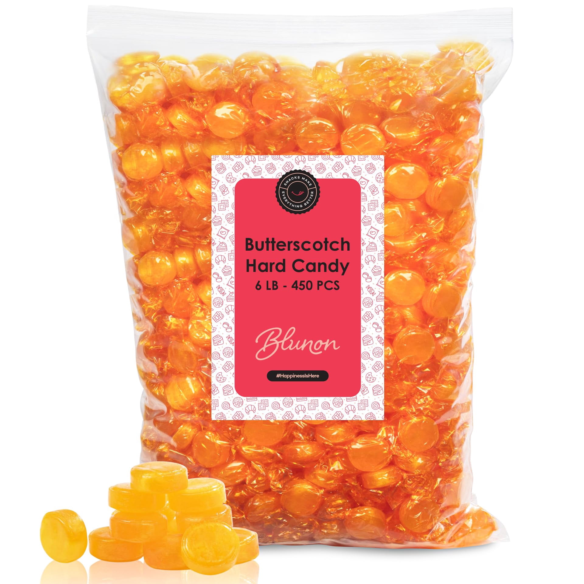 Butterscotch Hard Candy - MZF22 6 Pounds Bulk - Individually Wrapped ...