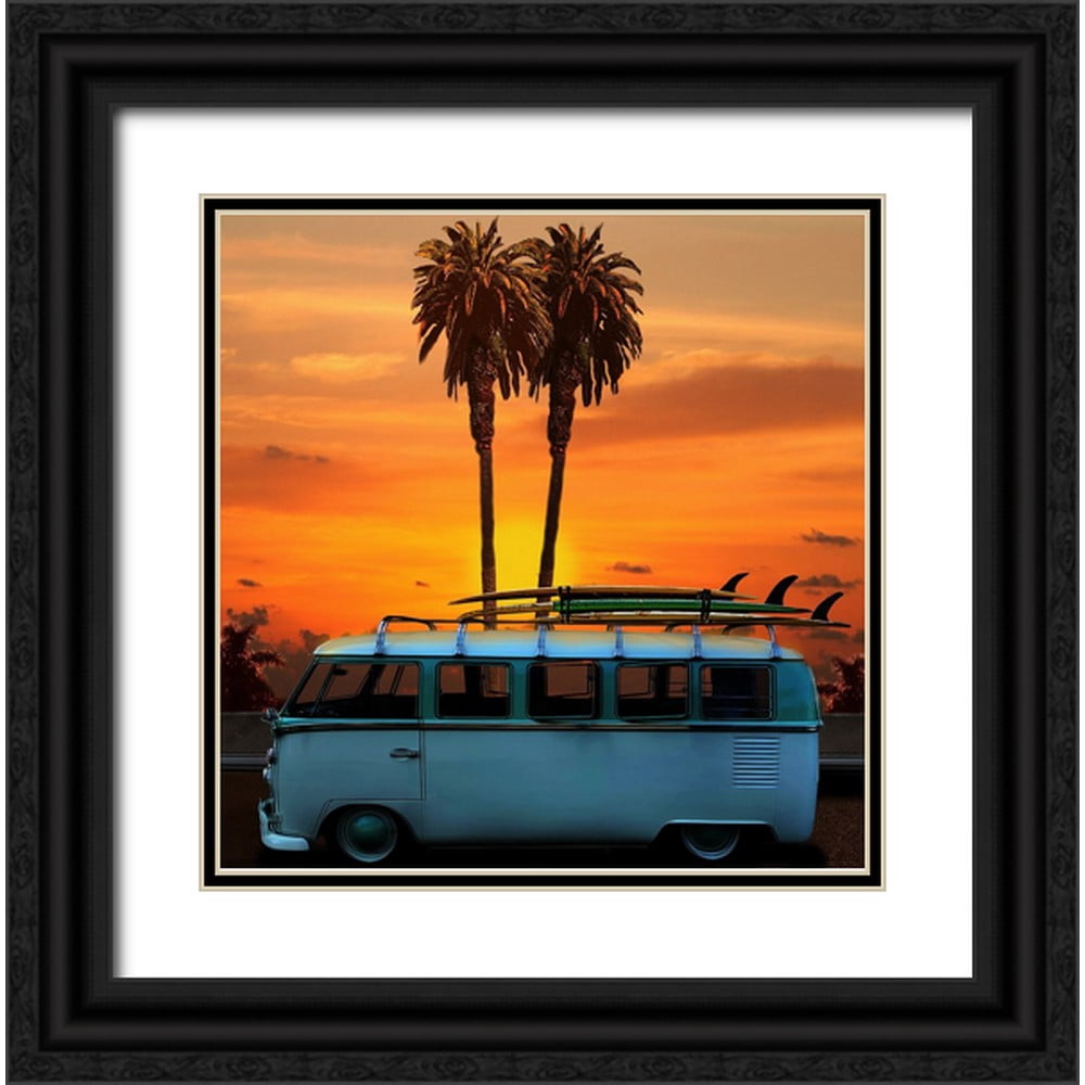 Butterworth, Larry 15x15 Black Ornate Wood Framed with Double Matting ...