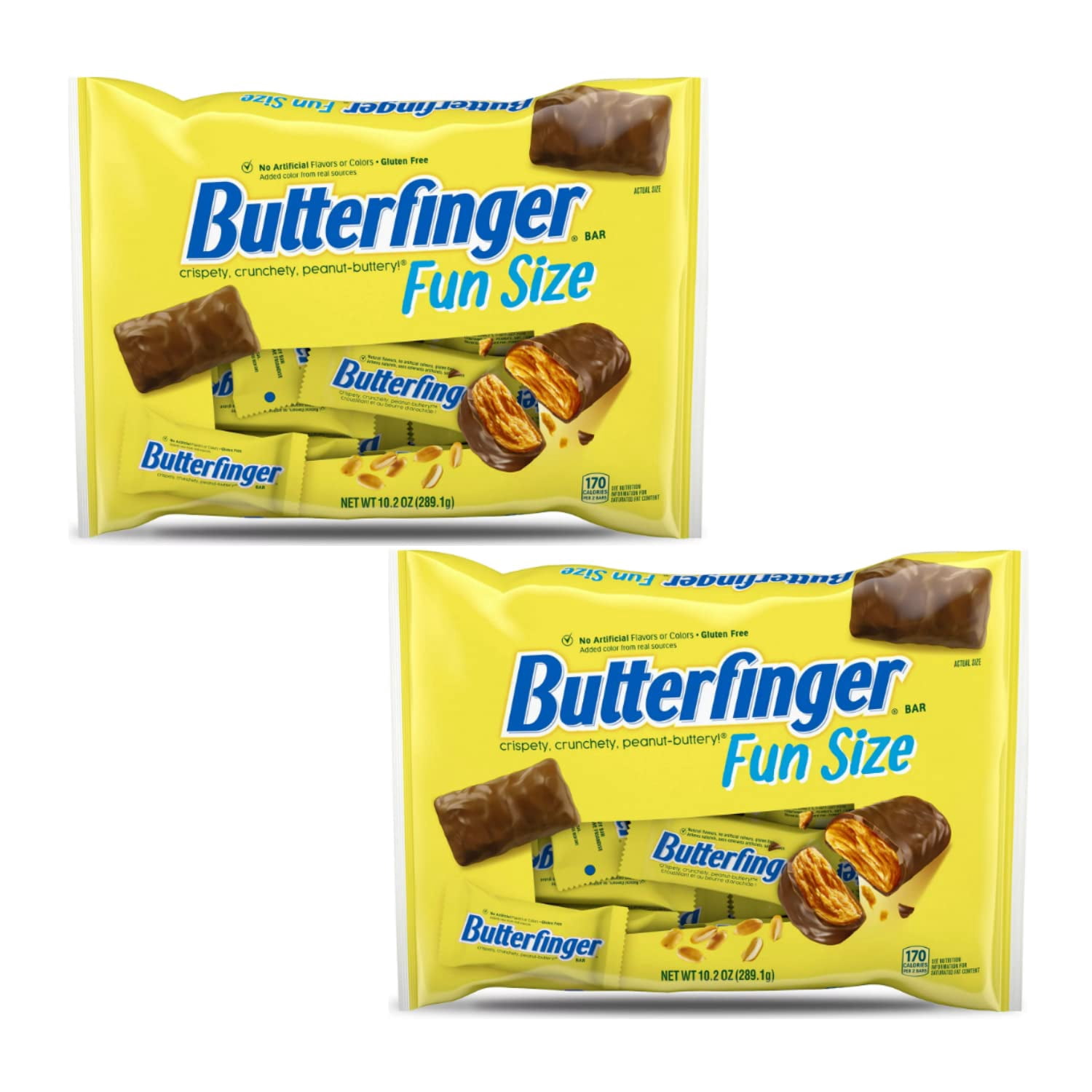 -Buttery, Fun Size Individually Wrapped Candy Bars, 10.2 oz each, Bulk ...