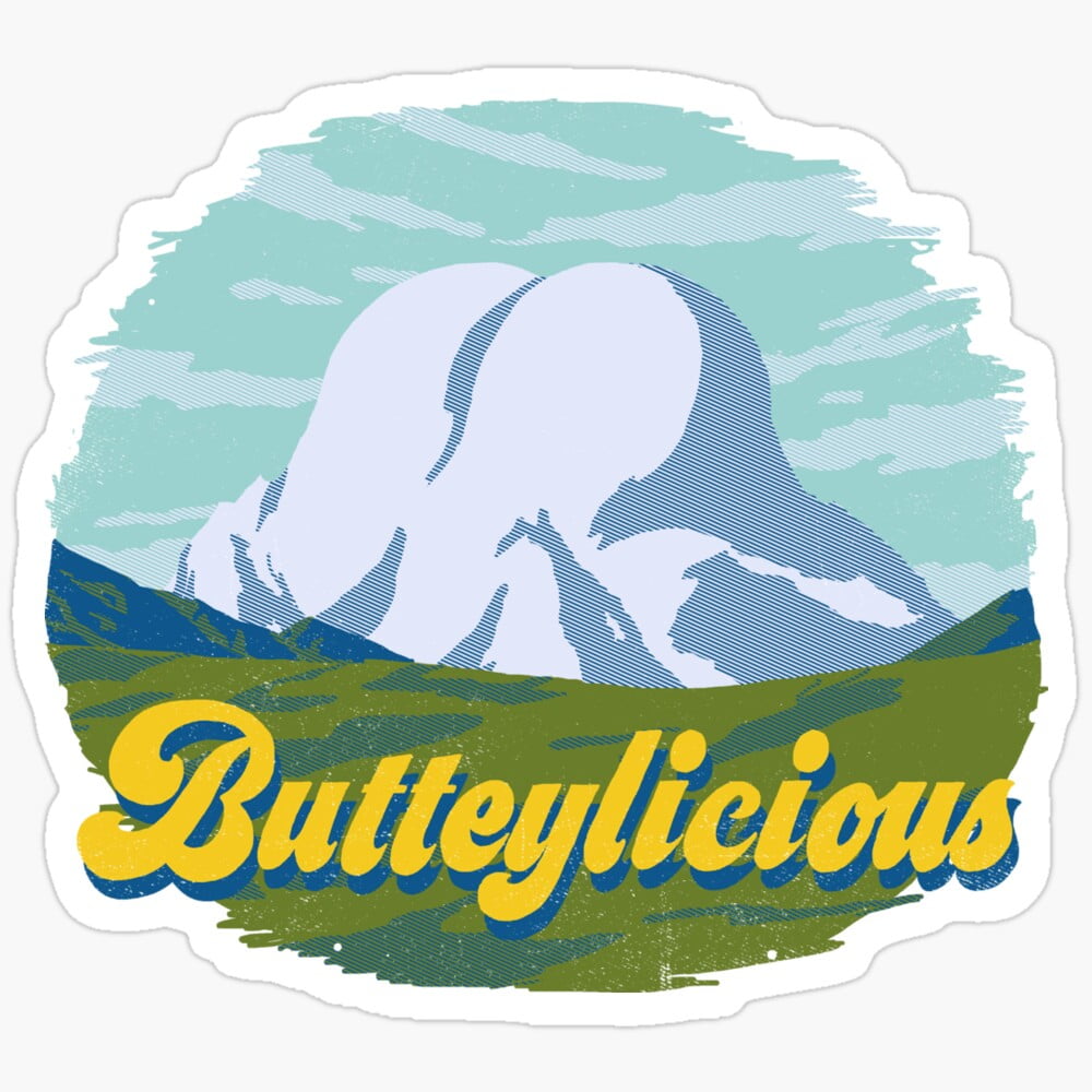 Butteylicious Sticker Phone Decal Water Bottle Stickers Car Decals ...