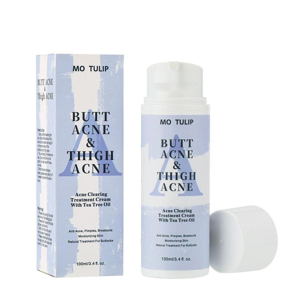 Buttock and Thigh Acne Treatment Cream – Tea Tree Oil Formula, Soothing ...