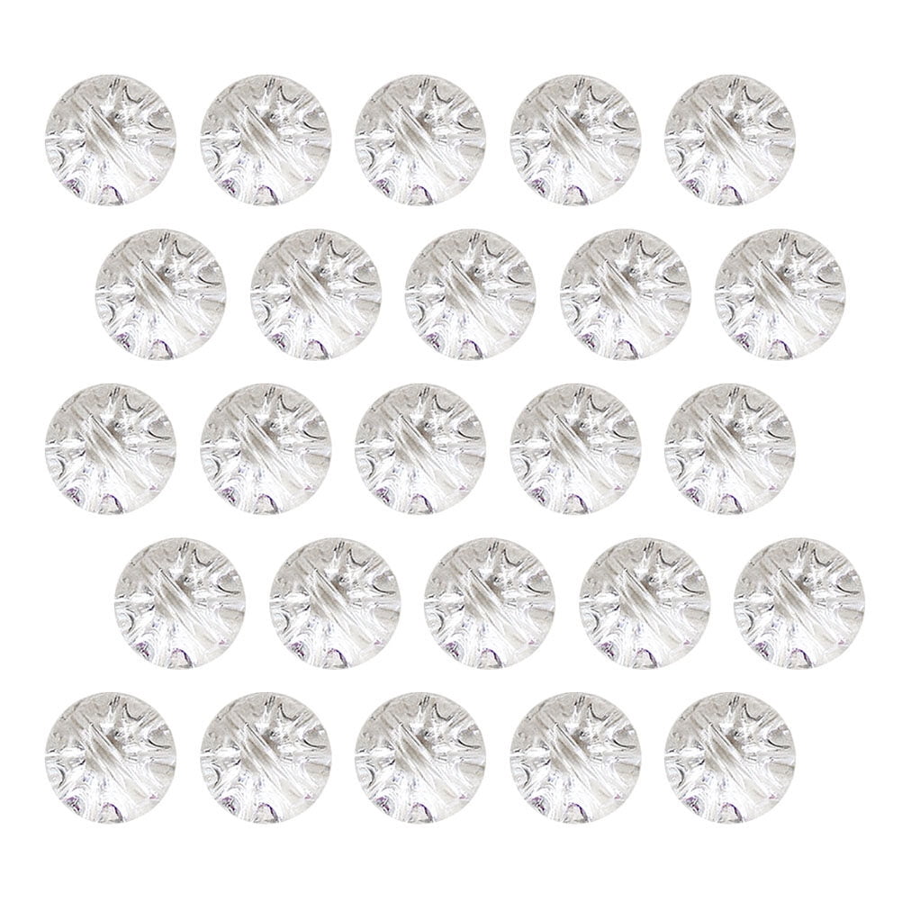Button 100 Pcs Decorative Buttons Diamond for Sewing Clear Head ...