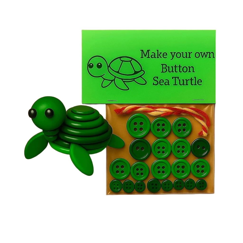 Button Animal Craft Set Animal Decoration With Step By Step Guide Ideal ...