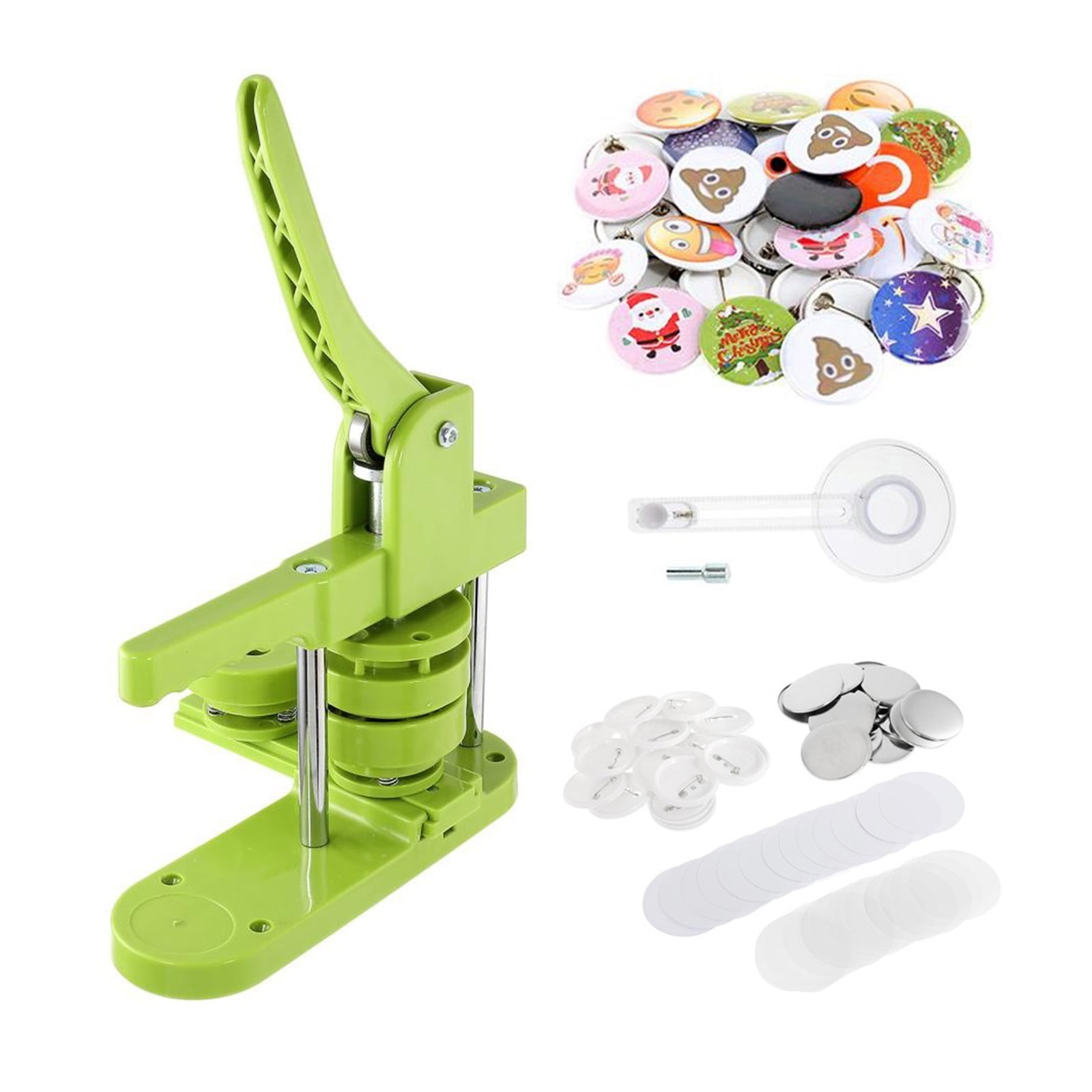 Button Badge Maker Machine 25mm-44mm DIY Pin Button Making Set Mould ...