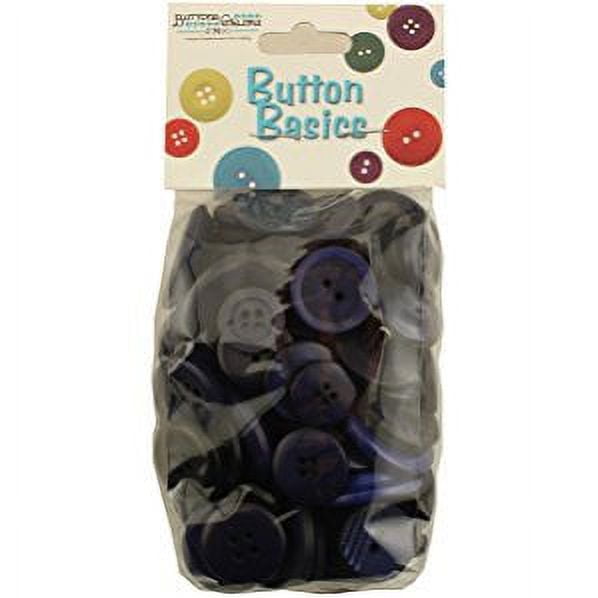 Button Basics Assorted Buttons 5.5Oz-Navy Blue - Walmart.com