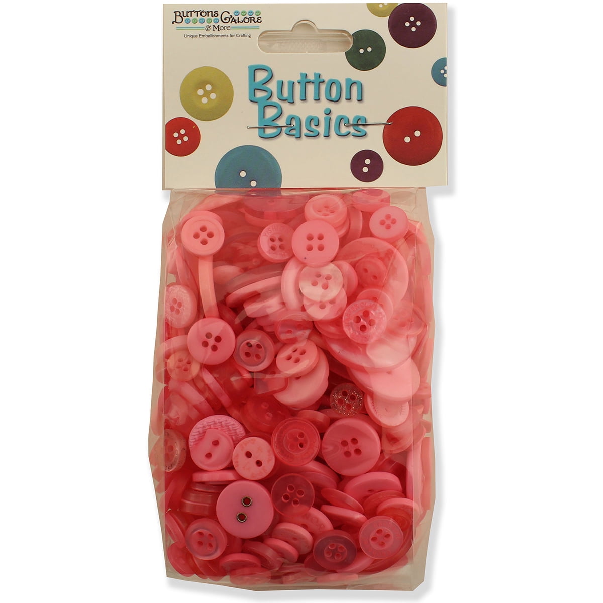 Buttons Galore LK122 Hand Dyed Buttons, 5.5-Ounce, Pink - Walmart.com