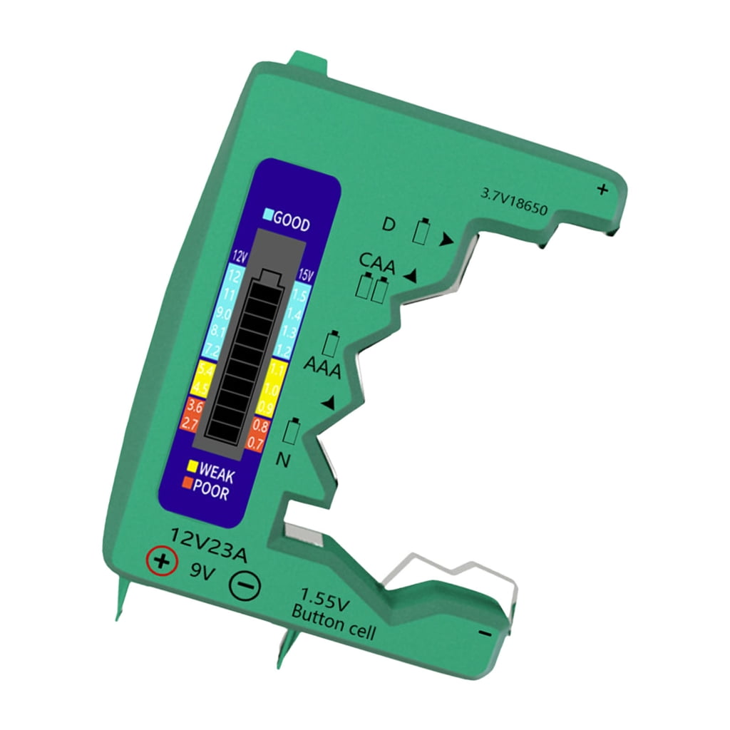 Button Cell Battery Checker, Volts Checker LCD Display Battery Tester ...