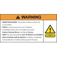 Button Cell Battery Warning Labels - Color-Coded for Ingestion Hazard ...
