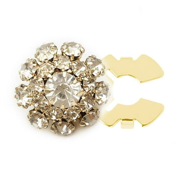 Button Covers Rhinestones Button Cover Flower Button Cover Decorative ...