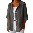Button Down Cardigan for Women Toggle Button Front Cardigan Casual ...