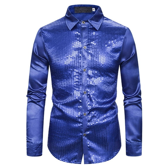 Button Down Shirt for Men Fashion Cardigan Regular Fit Collar Long ...