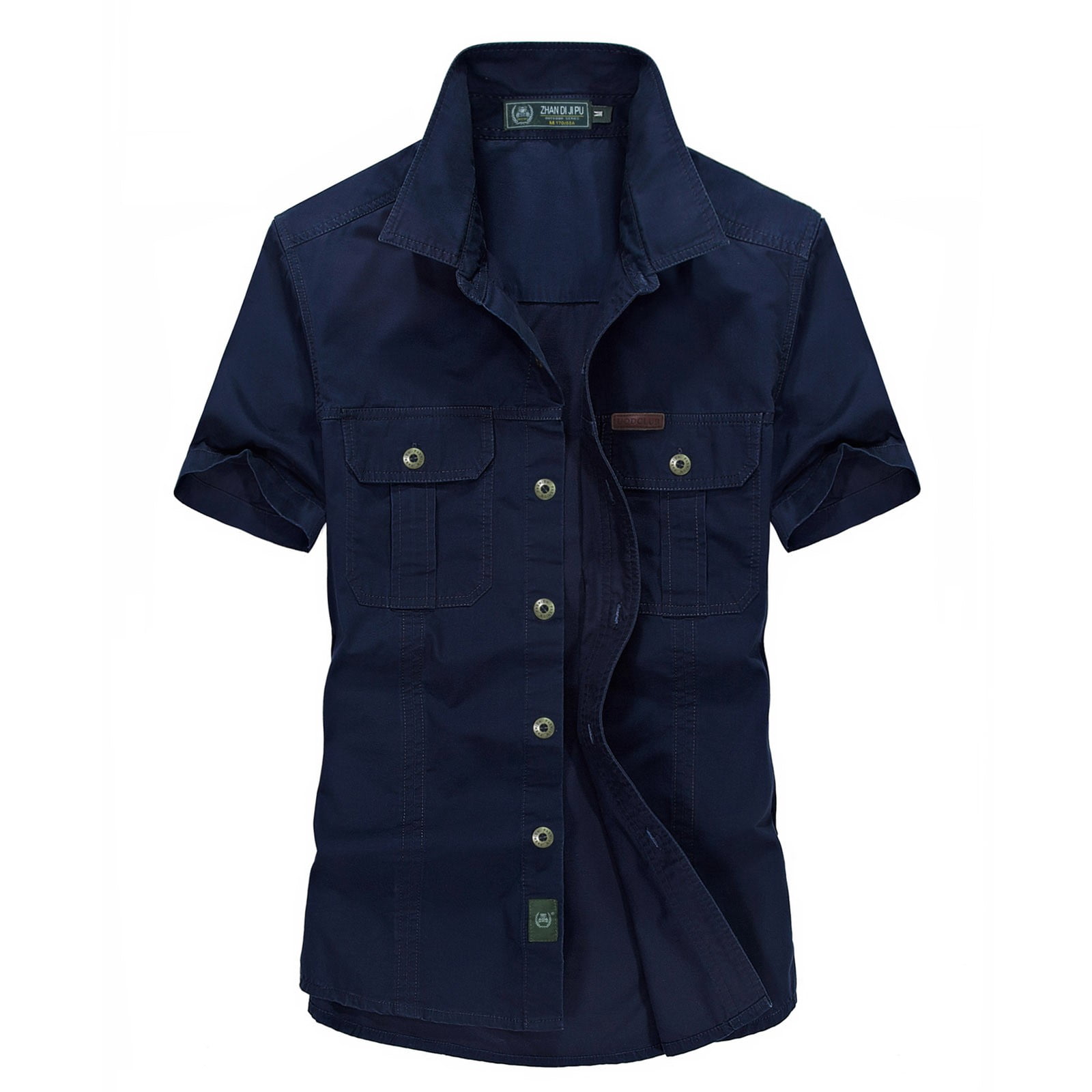 Button Down Shirts for Men Arabia Long Sleeve Pocket Loose Robe Robe ...