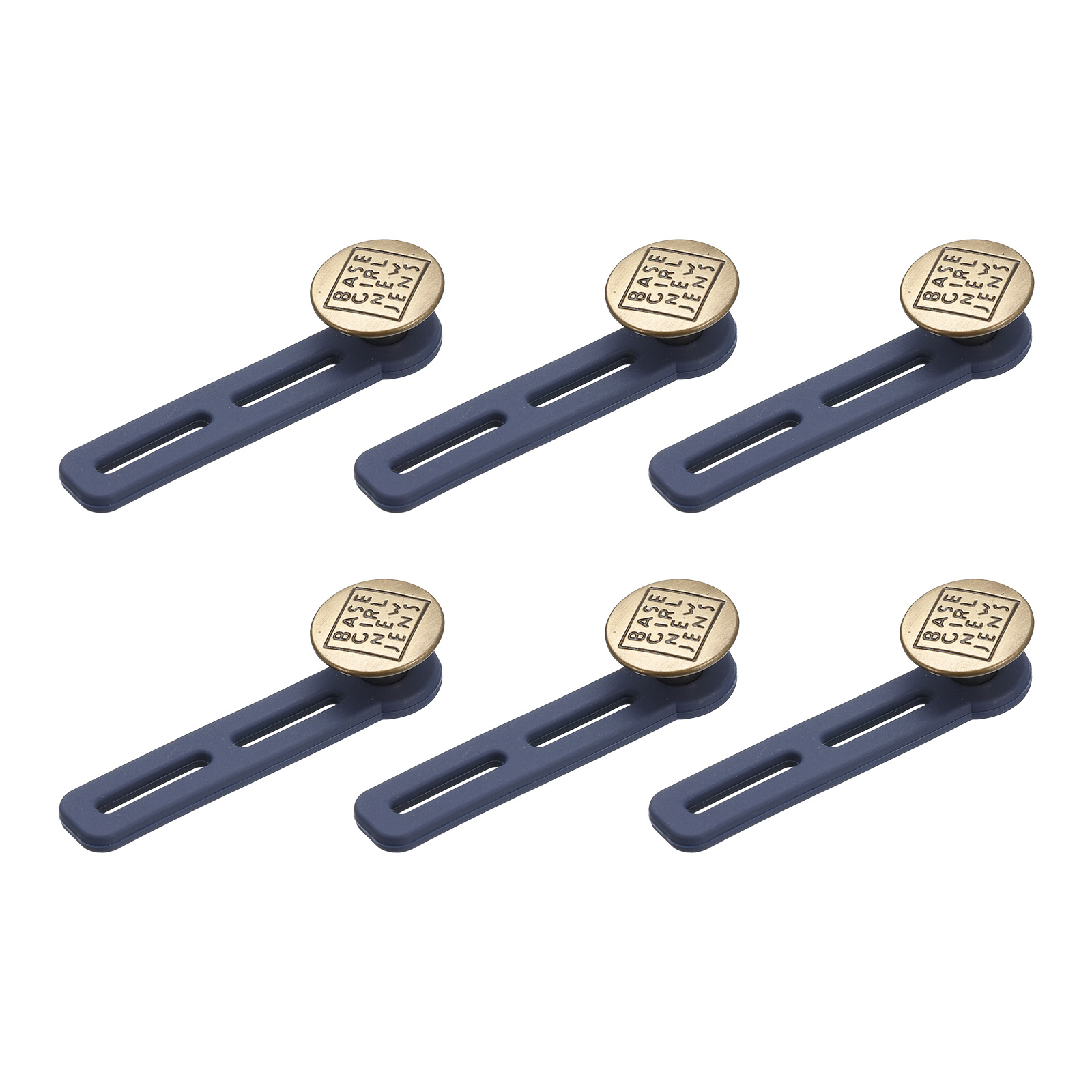 Button Extenders, 6pack - Silicone Button Extenders for Jean(Light ...