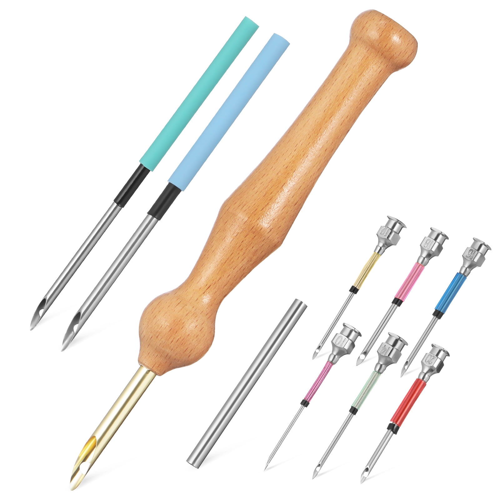 Button Grease Coupler Crochet Hooks Stamp Needle Set - Walmart.com