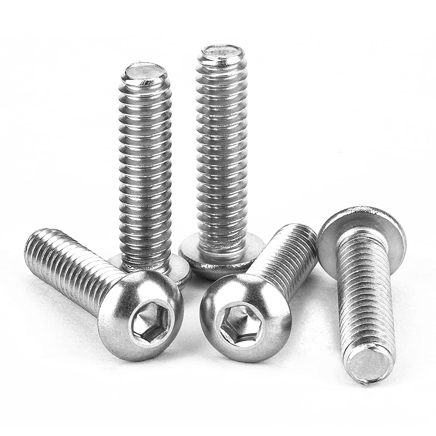 Button Head Socket Cap Bright Bolts Hex Allen Head Wrench Drive Screws Button Head Socket Cap Bright Bolts Hex Allen Head Wrench Drive Screws