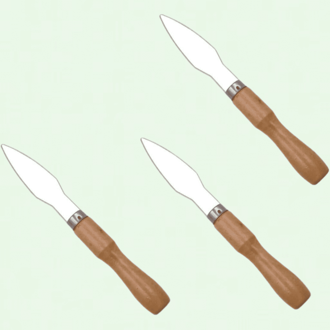 Ziediop Button Helper Tool Set of 3, Wooden Handle, Stainless Steel ...