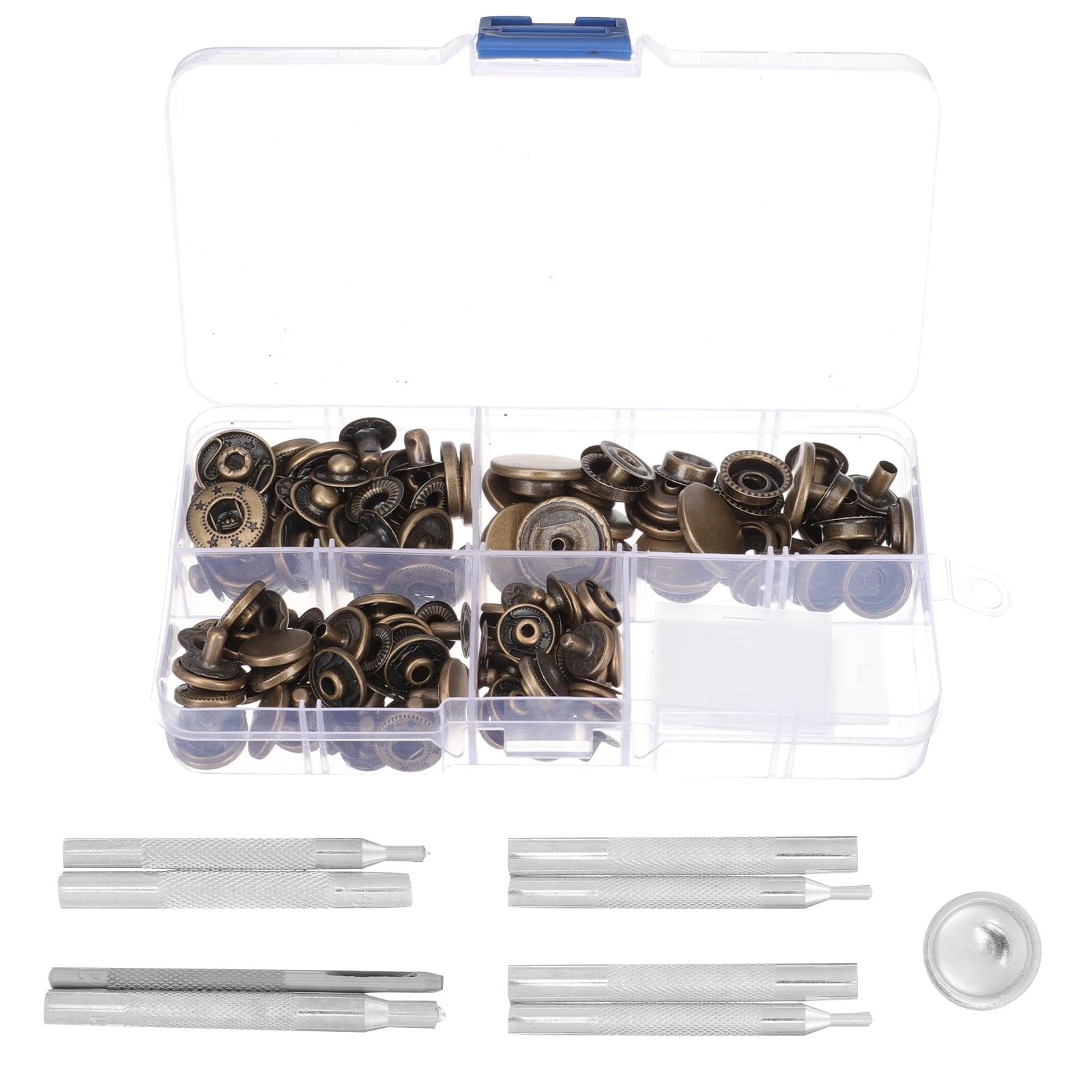40 Sets Snap Fasteners Kit with Setter Tools for DIY Leather Crafts ...