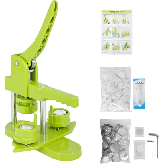 Button Maker Machine,1.25inch Button Maker 200Pcs Button Maker Press ...
