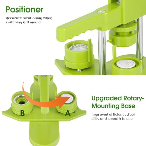 Button Maker Machine,25mm 1inch Button Maker 200Pcs Button Maker Press ...