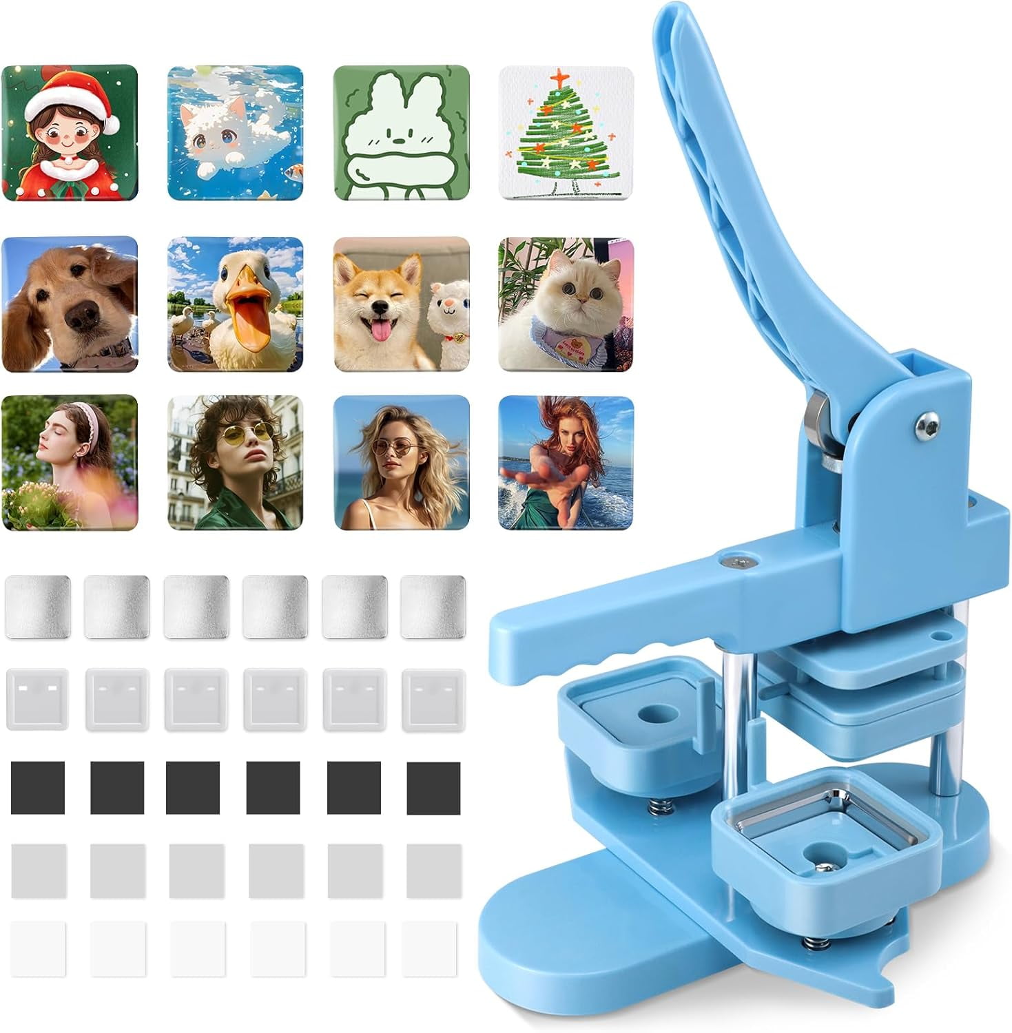 Button Maker Machine 58mm -1000 Button Making Supplies - Pin Maker ...