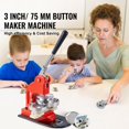 Button Maker Machine, 75 mm (3 inch) Badge Punch Press Kit, Children ...