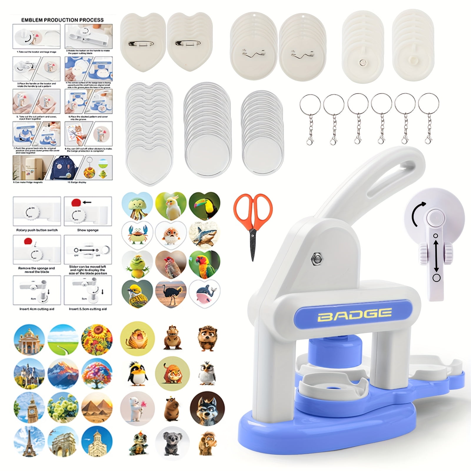 Button Maker Machine Installation-Free DIY Button Pin Maker Machine ...