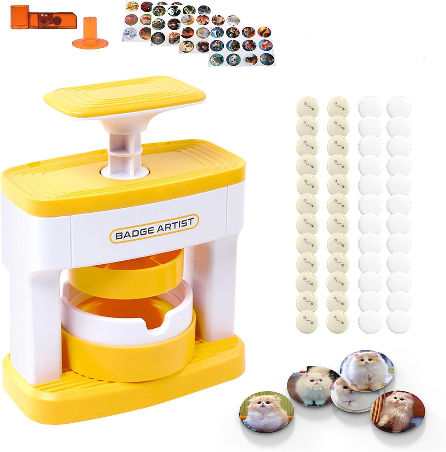 Button Maker Machine, Pin Maker Machine Sturdy Button Press Kit, Pin ...