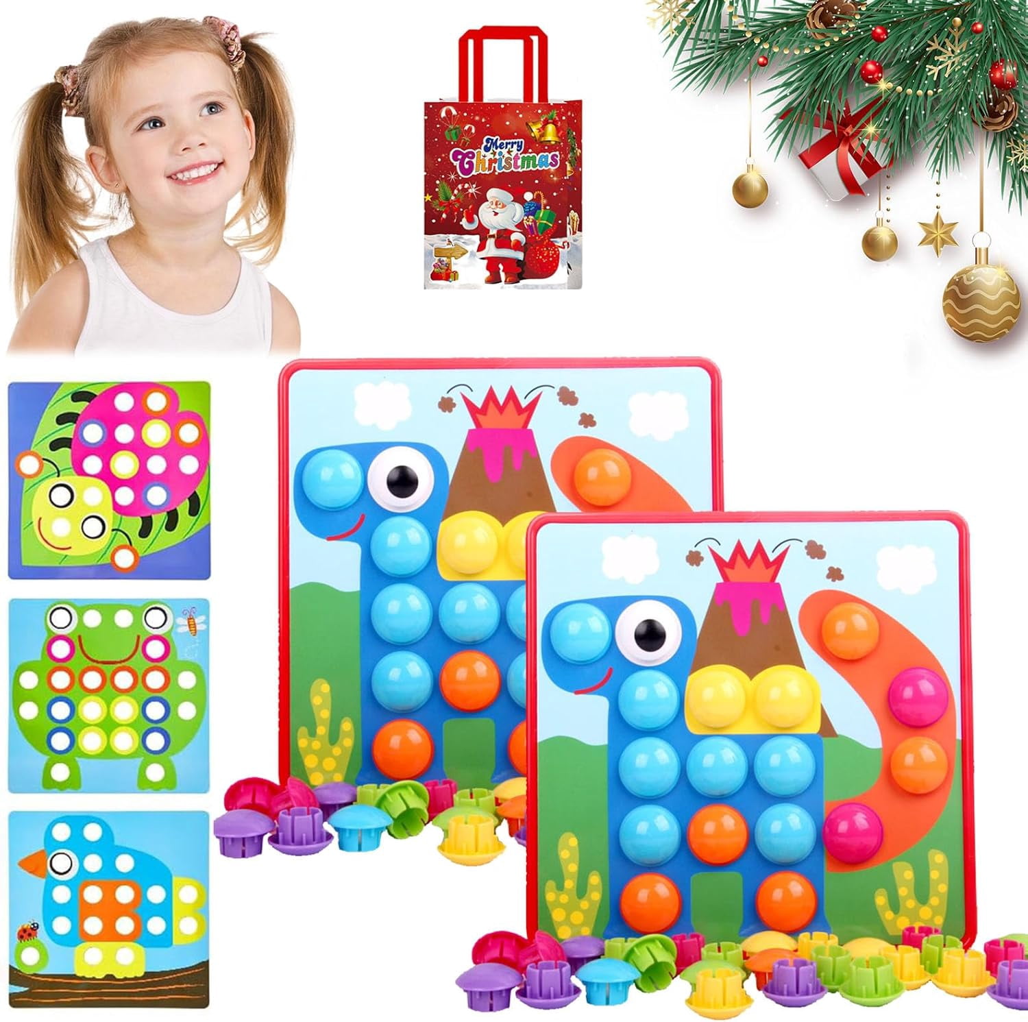 Button Nail Learning Toys, Button Nail – 3D Color Matching Puzzle Game ...