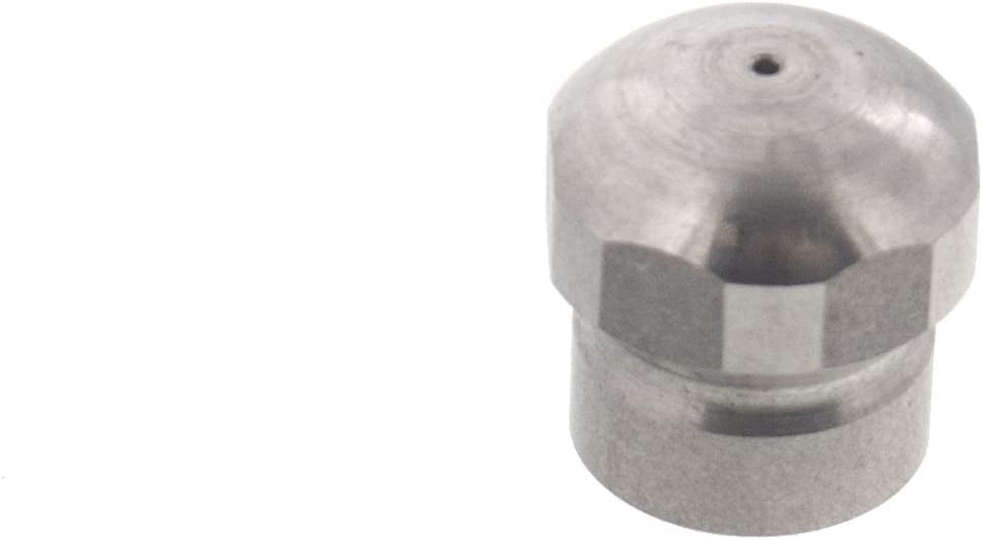 Button Nose 1/8" Drain Cleaning Nozzle 6.0 Orifice 5500 PSI Stainless ...