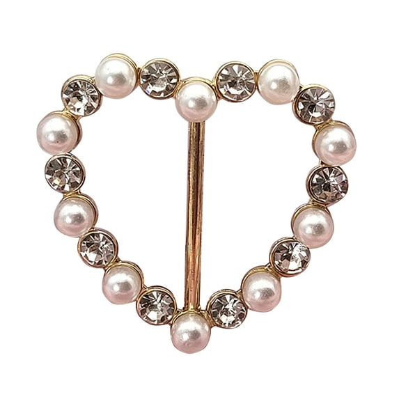 Button Pearl Rhinestone Star Circles Clip Buckle Round Clip Shirt Silk ...