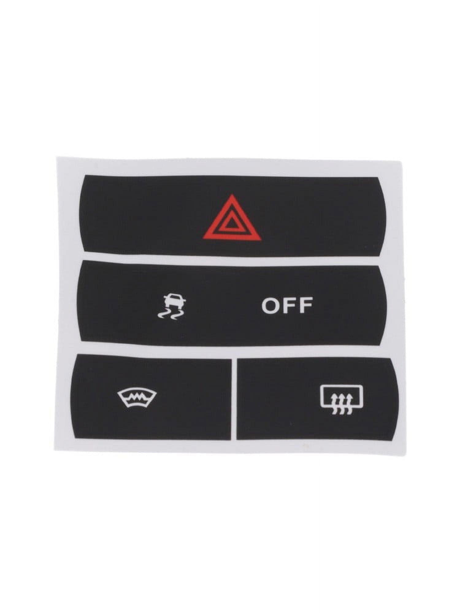 Button Repair Decal Sticker for Ford S-Max, Black Vinyl Push Button ...