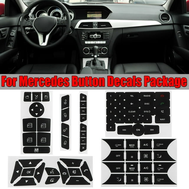 Button Repair Steering Window Climate Control Decal Sticker For ...