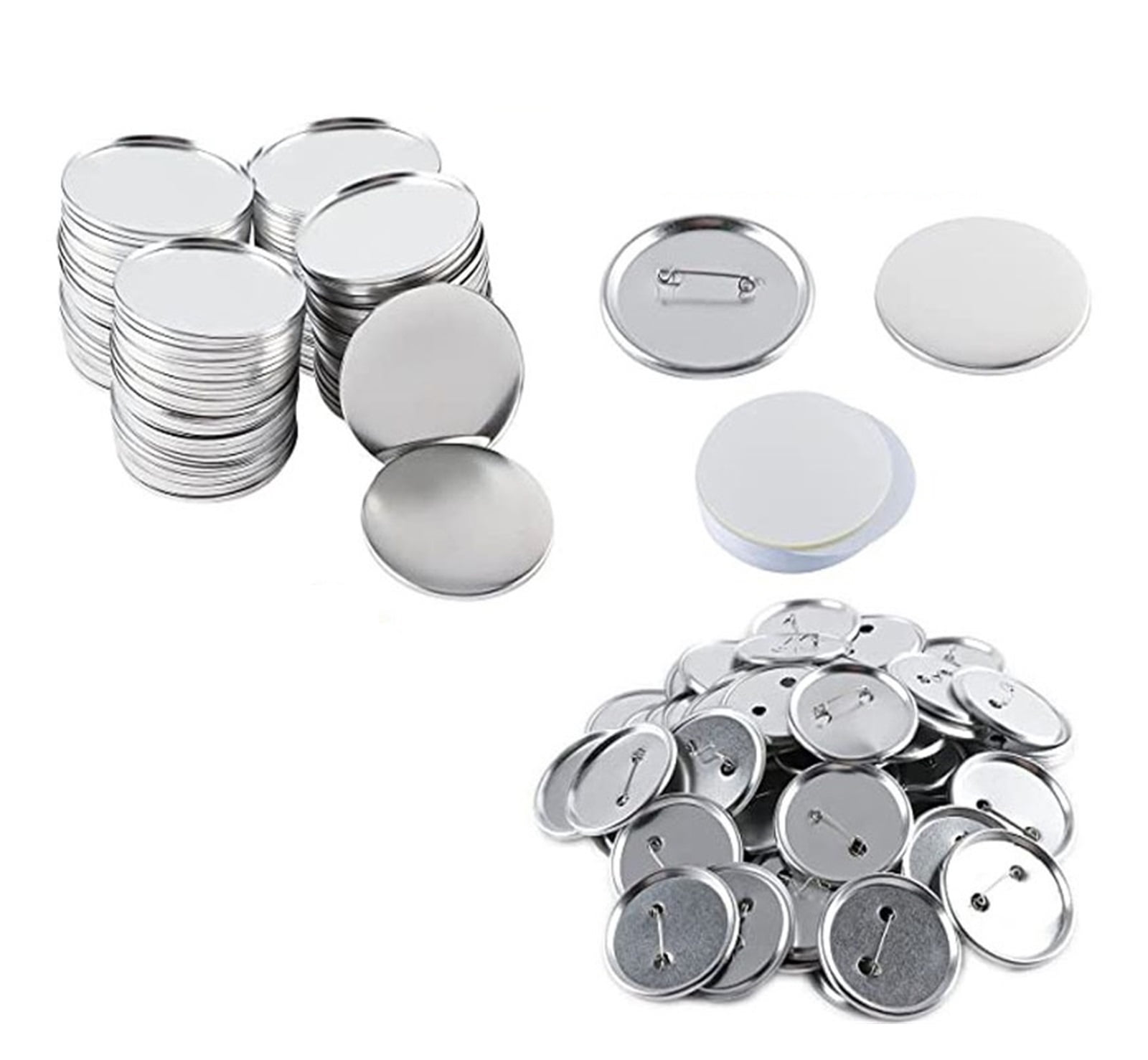 Button Supplies Button Parts Round Badge Blank Button Pins For Button ...