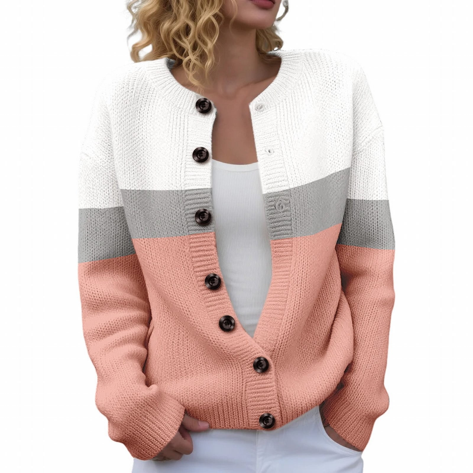 Button Down Sweaters for Women, Yigetop Women's Open Front Cardigans ...