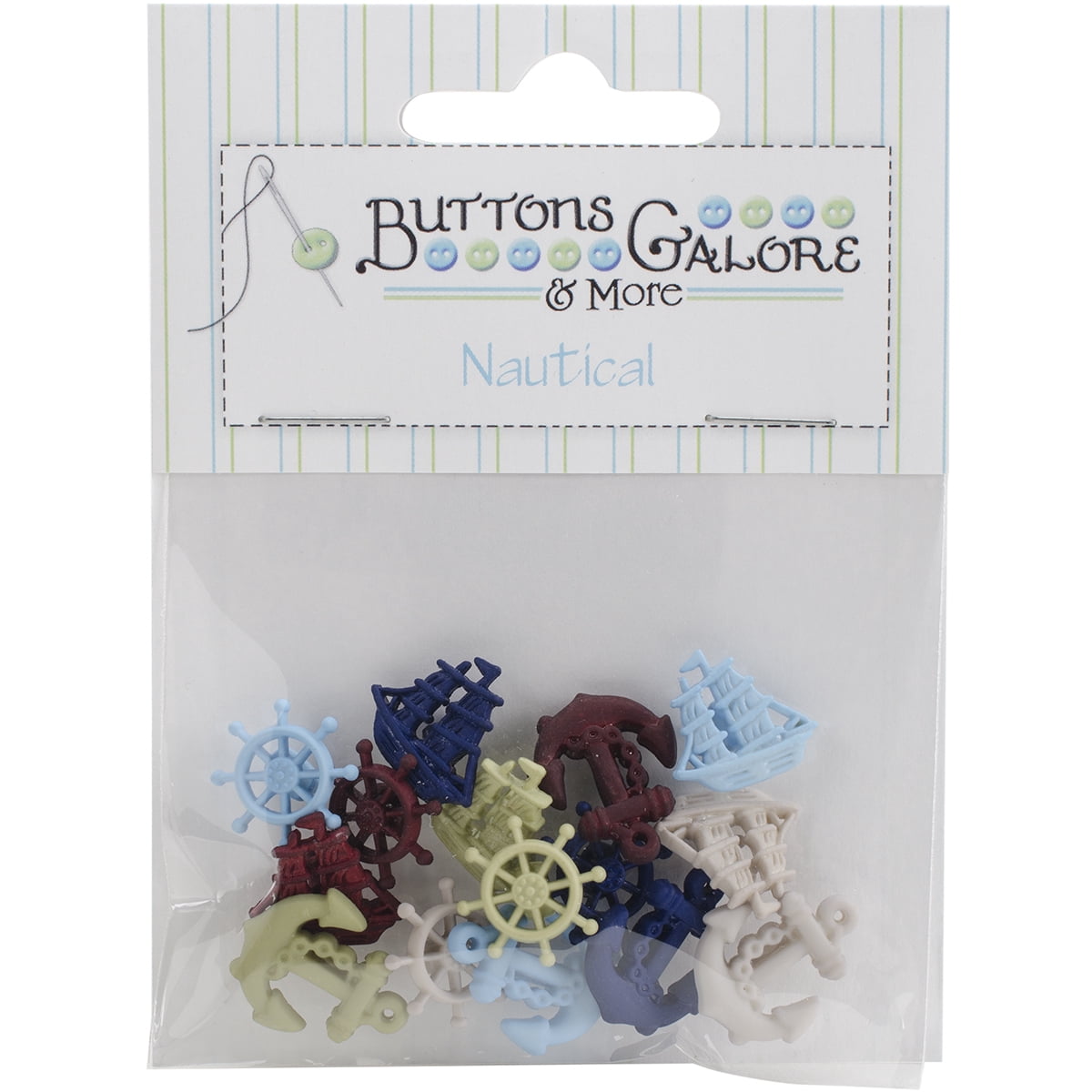 Buttons Galore Button Theme Pack-Ahoy - Walmart.com