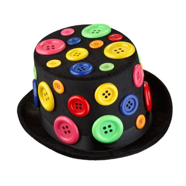 Button Top Hat - One Size, Adult - Walmart.com
