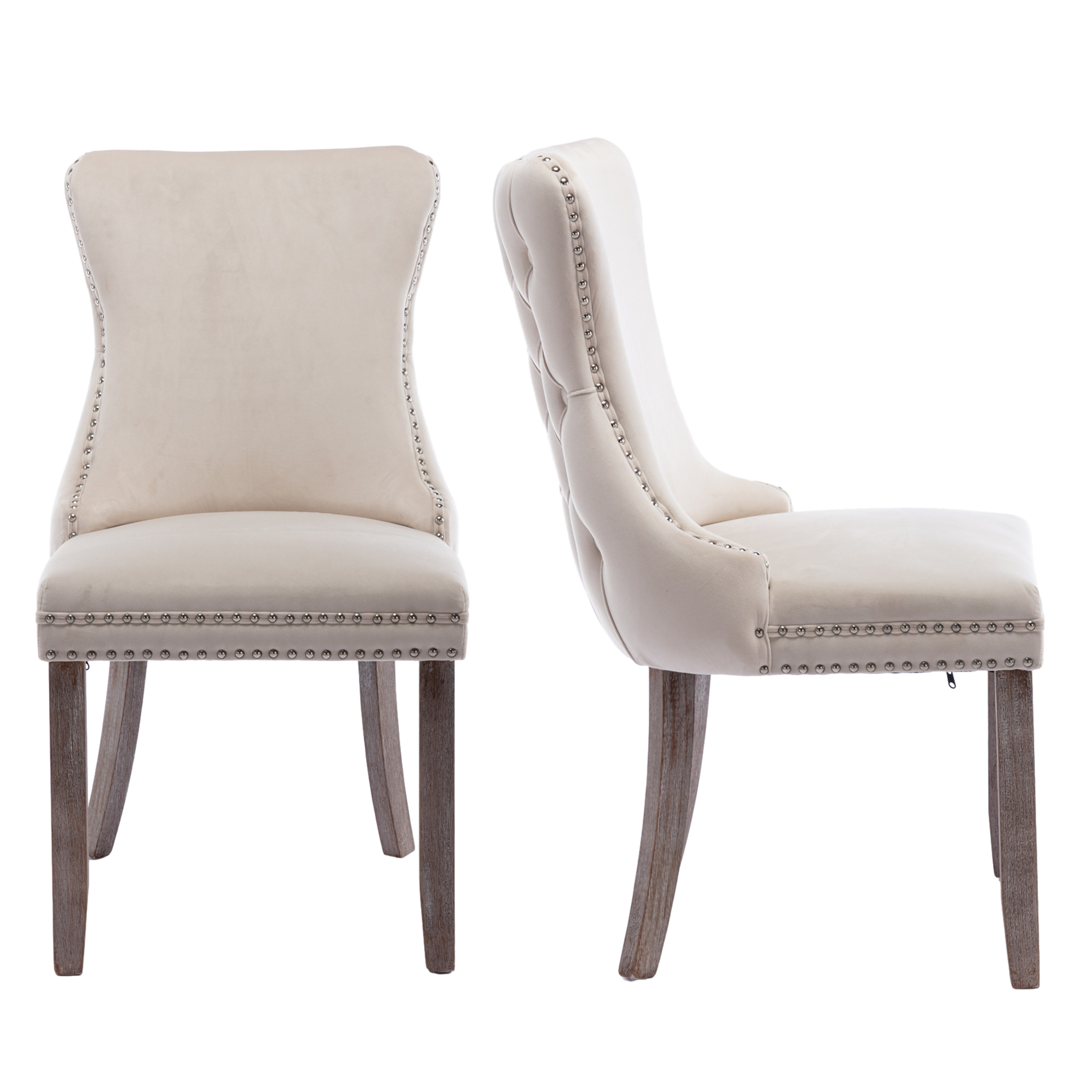 Richardson Seating Button Tufted Dining Chair with Waterfall Seat ...