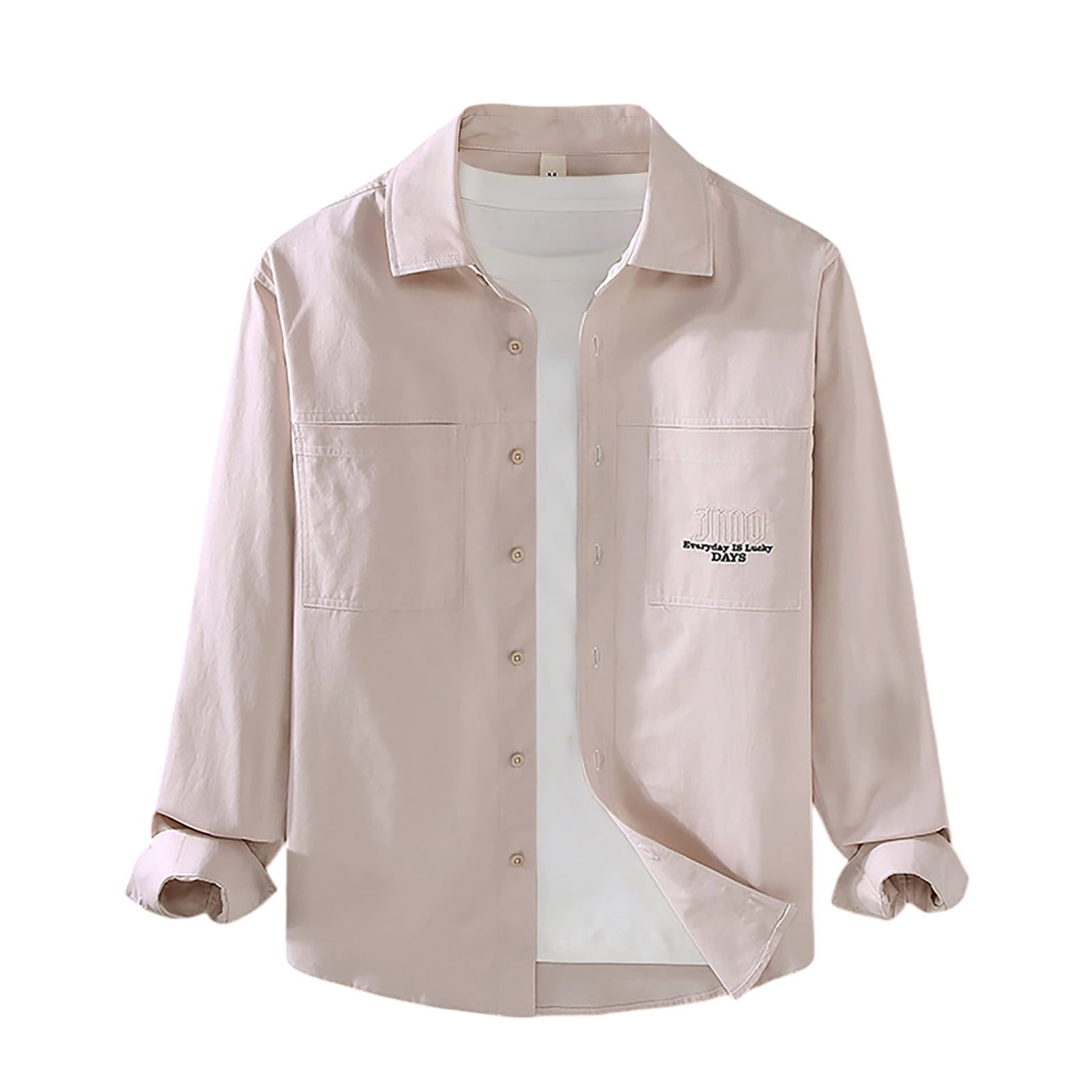 Button Up Shirts for Men Casual Long Sleeve Spring Shirt Lightweight ...