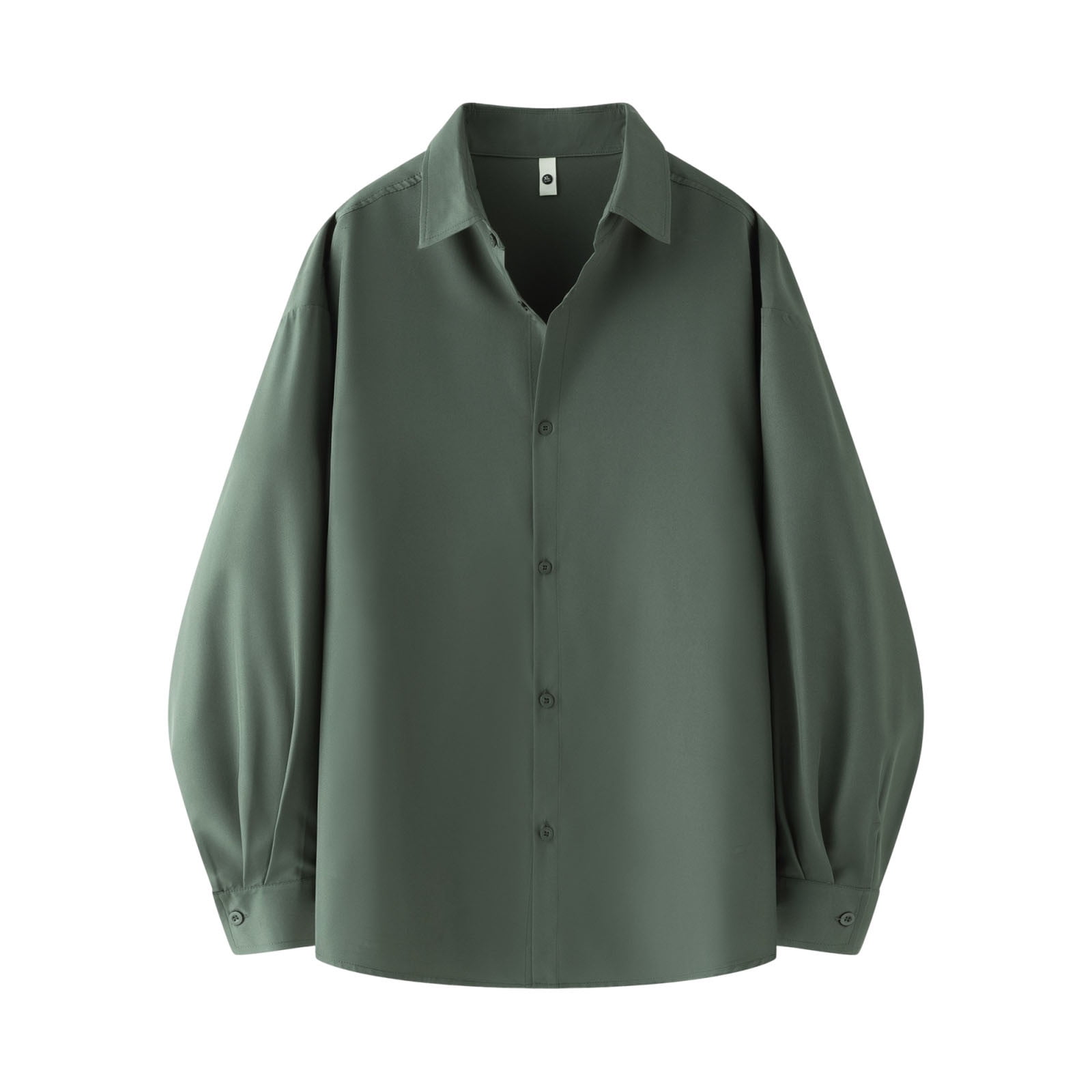Button Up Shirts for Men Long Sleeve Button Down Lapel Business Casual ...