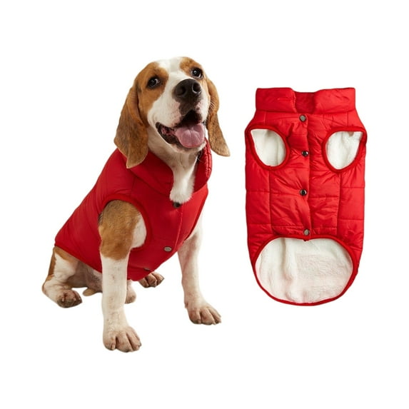Button Winter Dog Vest With Integrated Fleece Lining For Enhanced ...