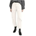 Button Zipper Pockets Length Pants Jeans For Women Fashion Casual Denim ...
