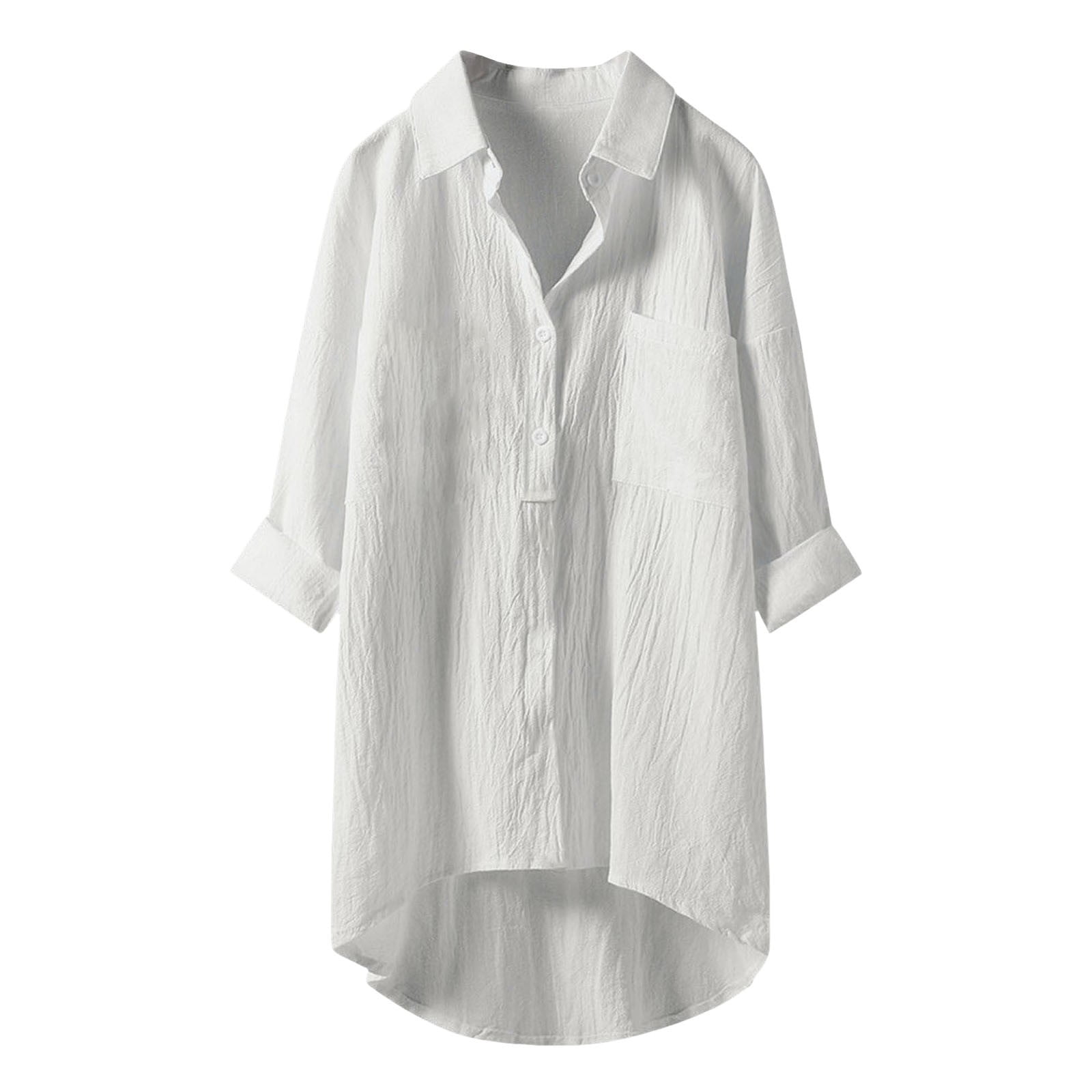 Button down Shirts for Women Easygoing Patterned Long Sleeve Button ...