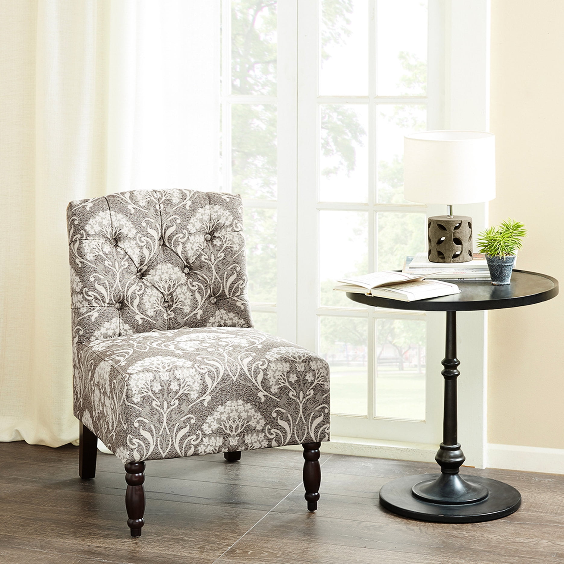 Button tufting and solid wood legs - Brings classic charm to your home ...