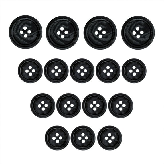 ButtonMode Regular Suit Buttons 16pc Set includes 4 Buttons measuring ...
