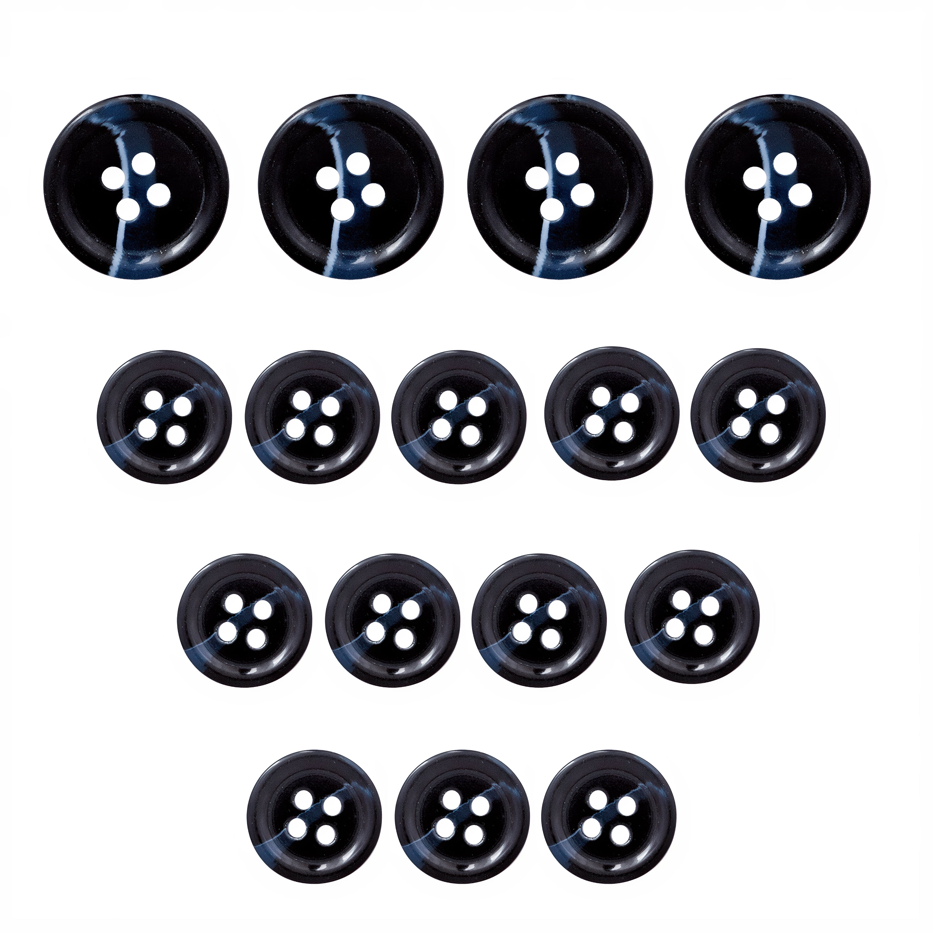 ButtonMode Standard Suit Buttons 16pc Set includes 4 Buttons measuring ...