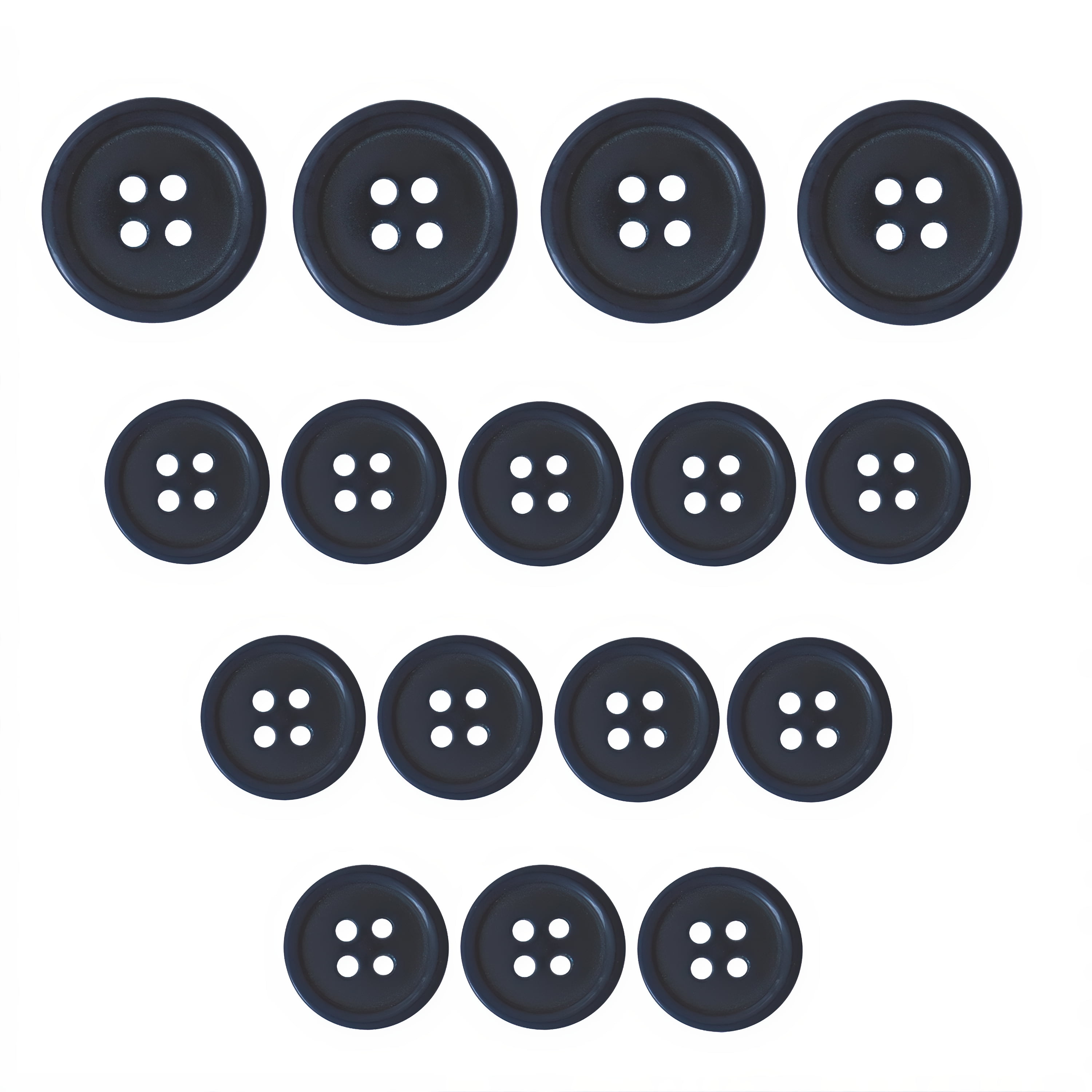 ButtonMode Standard Suit Buttons 16pc Set includes 4 Buttons measuring ...