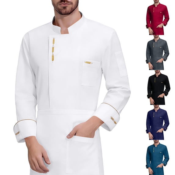 Buttoned Cool and Breathable Chef Jacket - Walmart.com