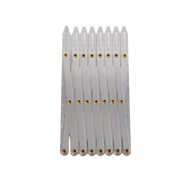 Uxcell 1-10mm Taper Gauge Feeler Welding Gauge Gap Hole Measuring Tool ...