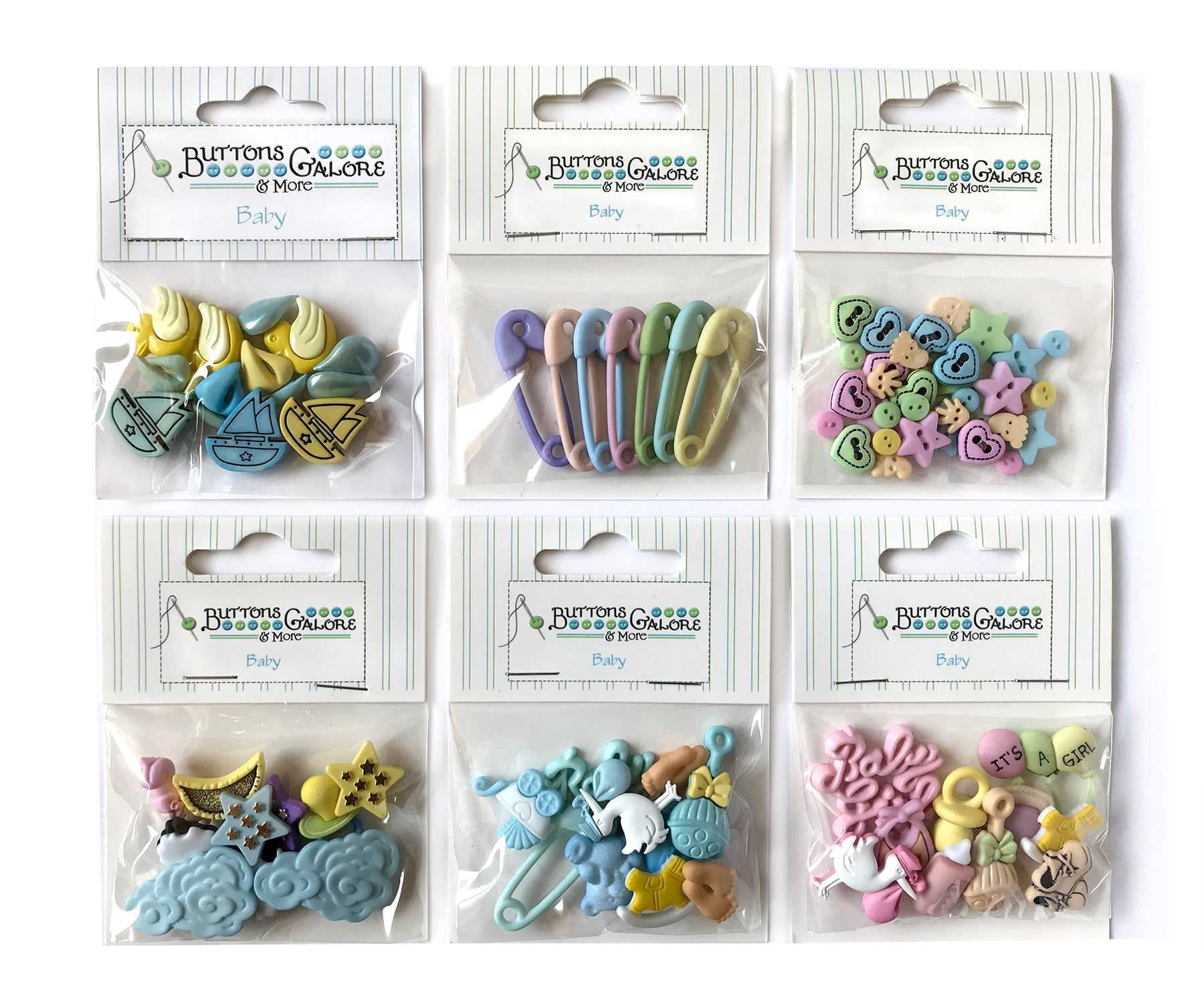 Buttons Galore 50+ Assorted Buttons for Sewing & Crafts - Baby - Set of ...