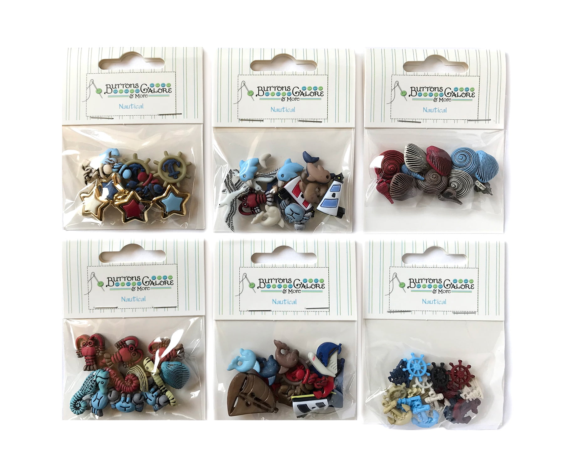 Buttons Galore 50+ Assorted Buttons for Sewing & Crafts - Nautical ...